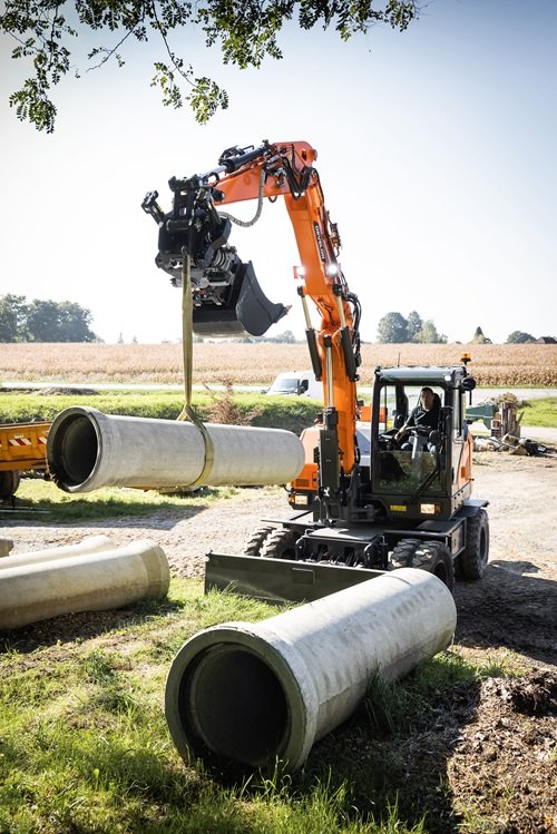 DEVELON Rolls Out Its First Mini Wheel Excavator